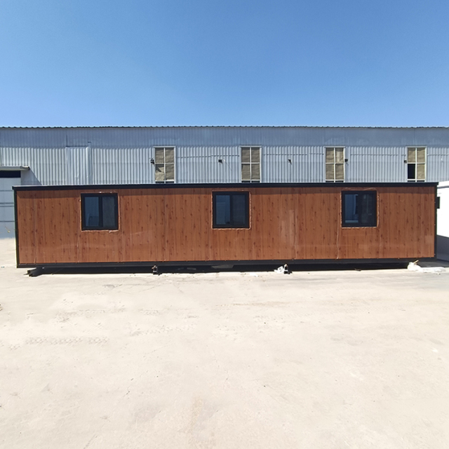40ft Expandable House Wood Grain Exterior Wall
