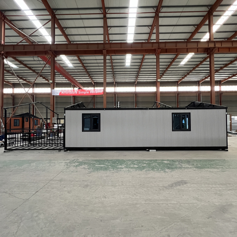 30ft Expandable House With Triangular Roof And Terrace