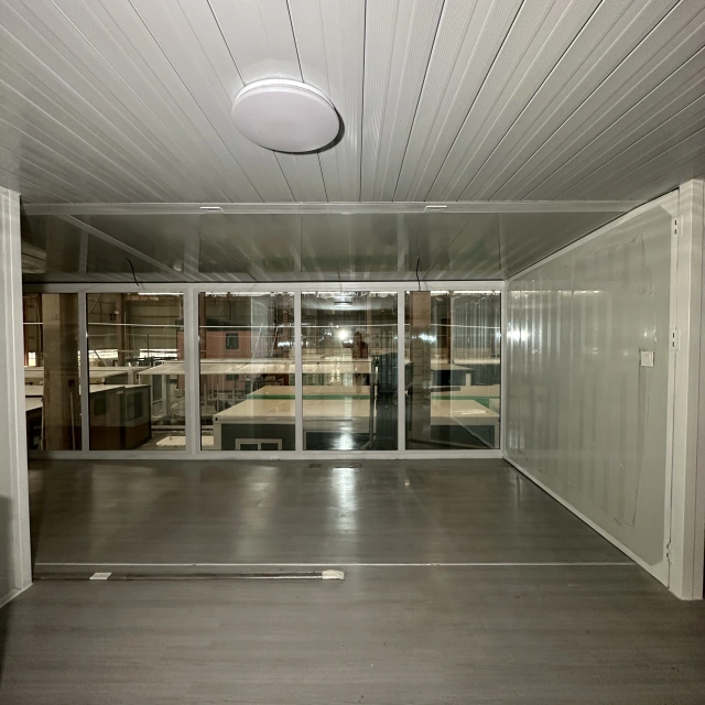 40ft Expandable House Two Floors Glass Walls And Gazebo Stairs