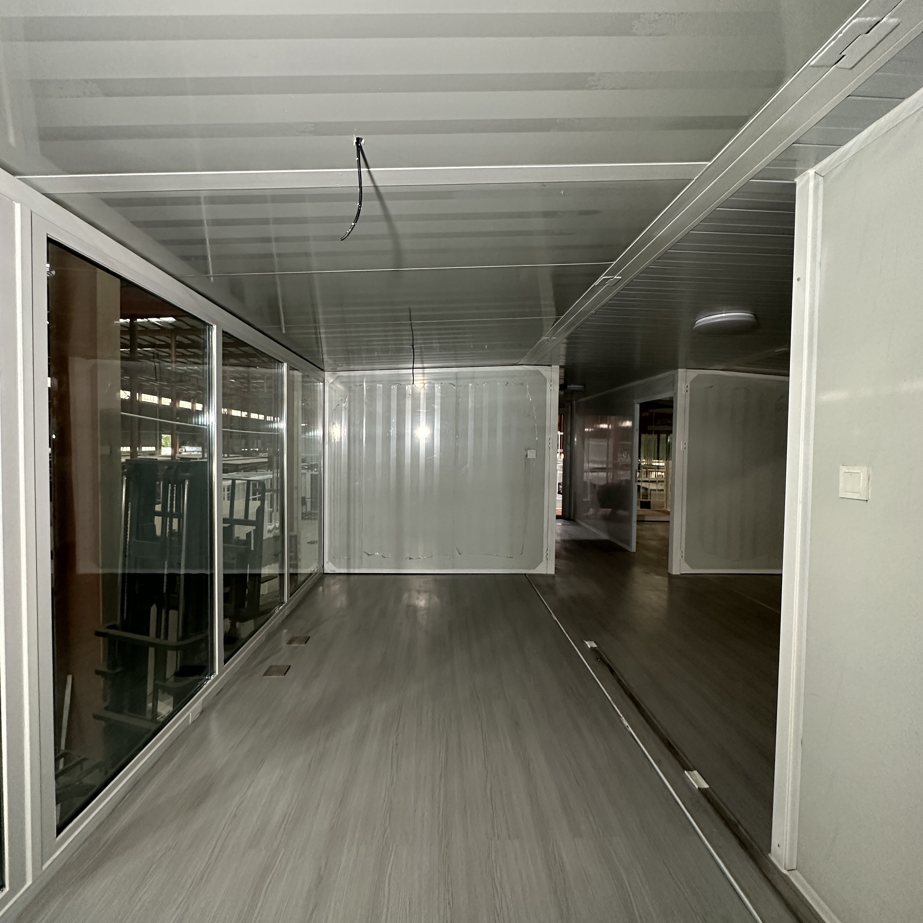 40ft Expandable House Two Floors Glass Walls And Gazebo Stairs