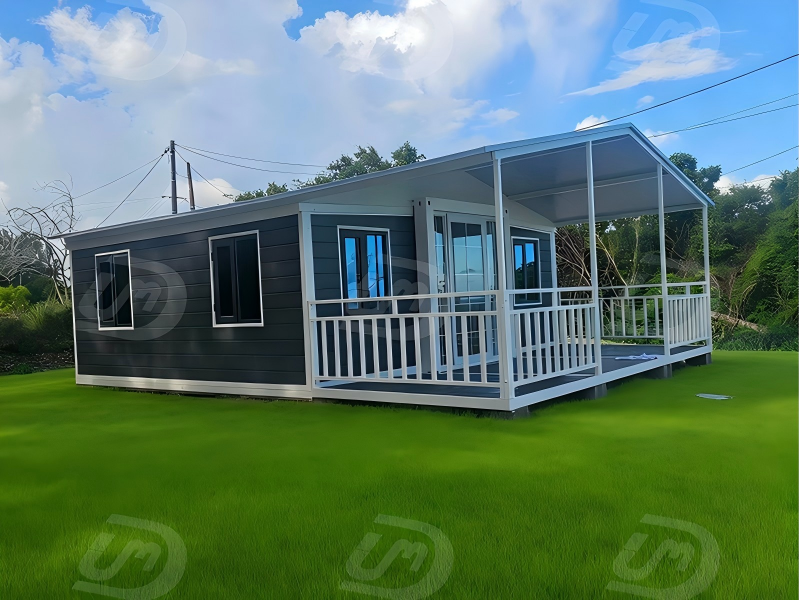 Expandable House Roof Options: Flat Roof, Gable Roof with Porch ...