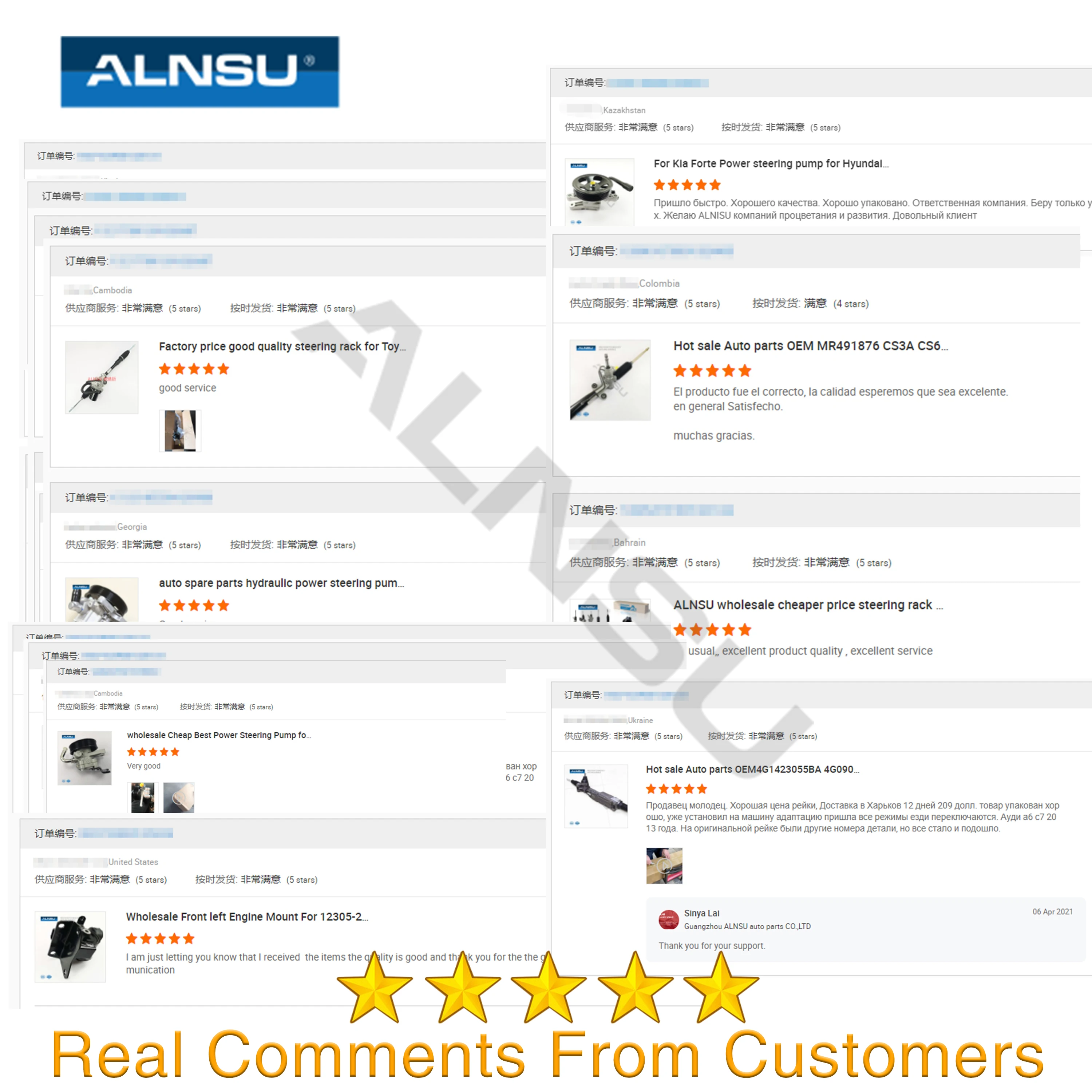 ALNSU good price high quality auto part steering rack for NISSAN C24 ...