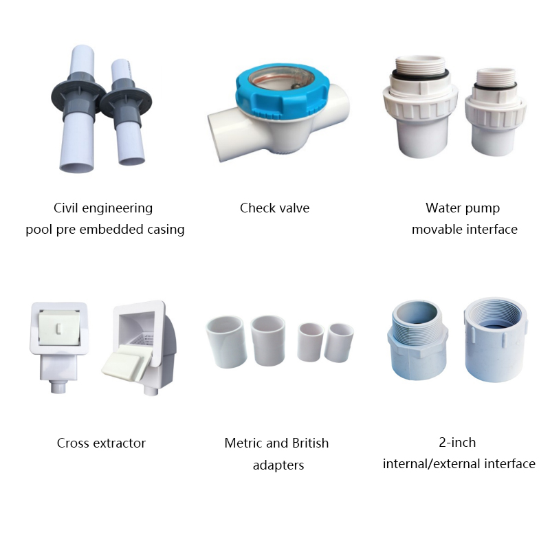 Swimming Pool Floor Drain Outlet Embedded Pipelines, Check Valves and ...