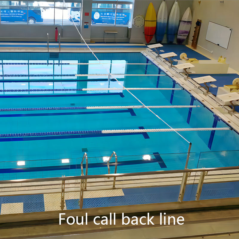 Warning Lines for Swimming Competitions