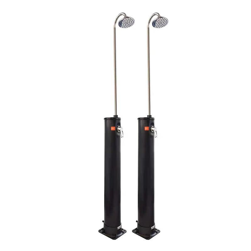 Solar Heated Outdoor Shower Portable Outdoor Shower Station Fixing ...