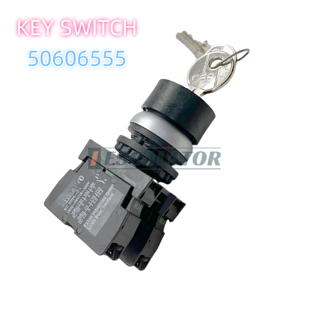 50606555 Key Switch for 9300 Escalator, M22-CK10+M22-CK10
