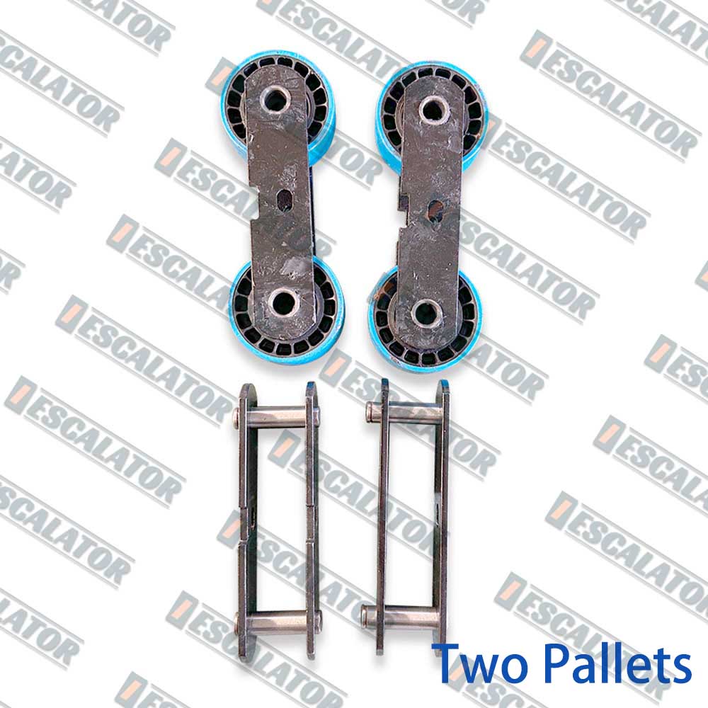 9500 133.33mm Moving walk Travelator Pallet Chain