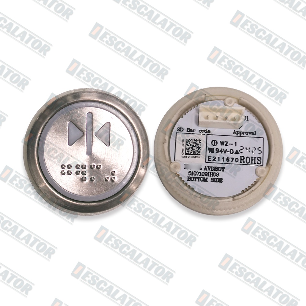 Elevator Push Button White Led With Braille