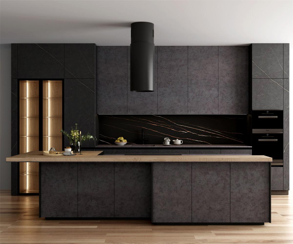 big slab Volcano Gray Sintered stone for countertop wholesale price