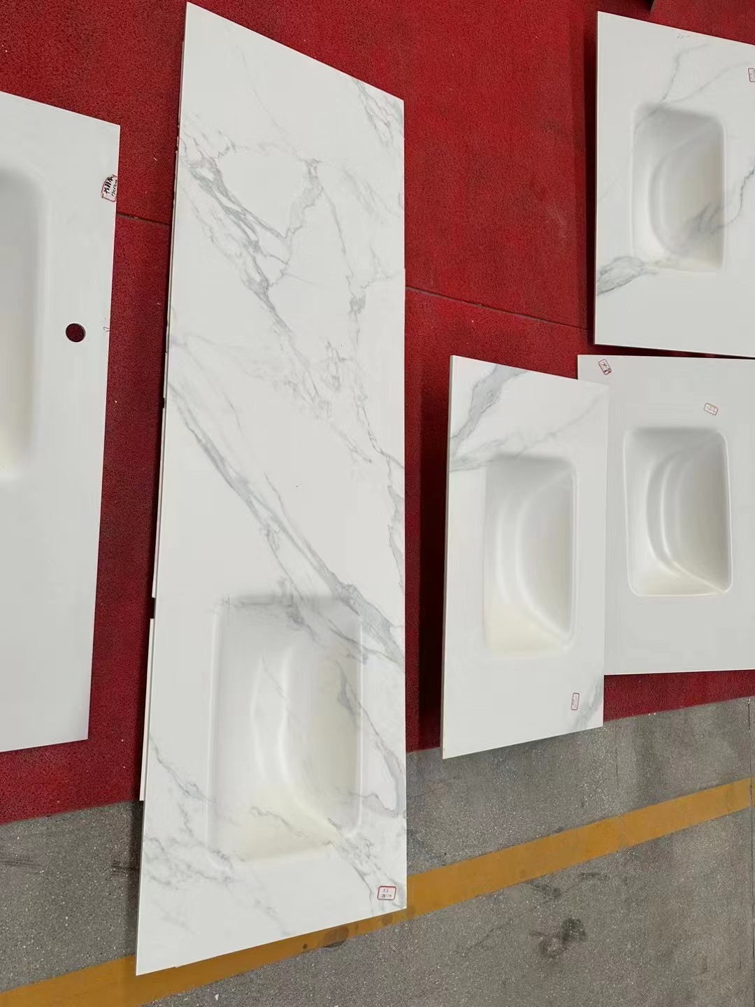 Sintered stone one-piece Porcelain Bathroom Sink Ceramics washbasin