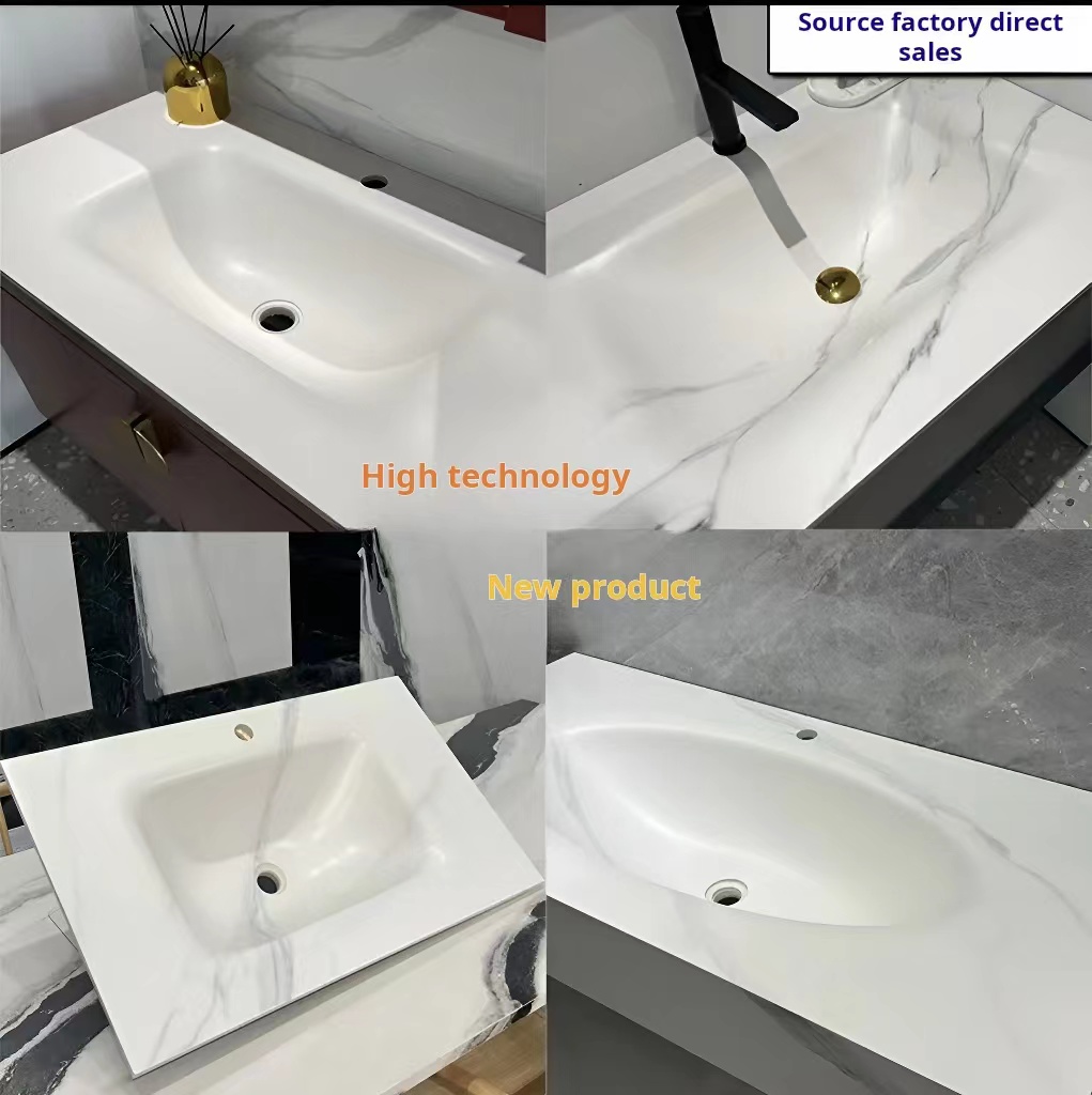 Sintered stone Porcelain Bathroom Sink ceramics washbasin