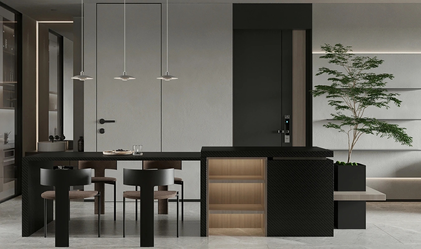 Carbon Fiber Sintered stone worktop Customized Colors