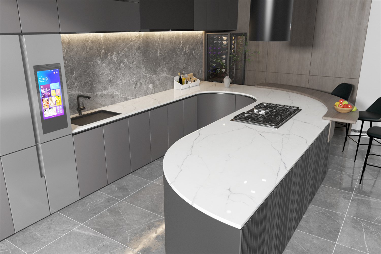 Calacatta White Sintered Stone Countertop: The Elegant Choice for ...