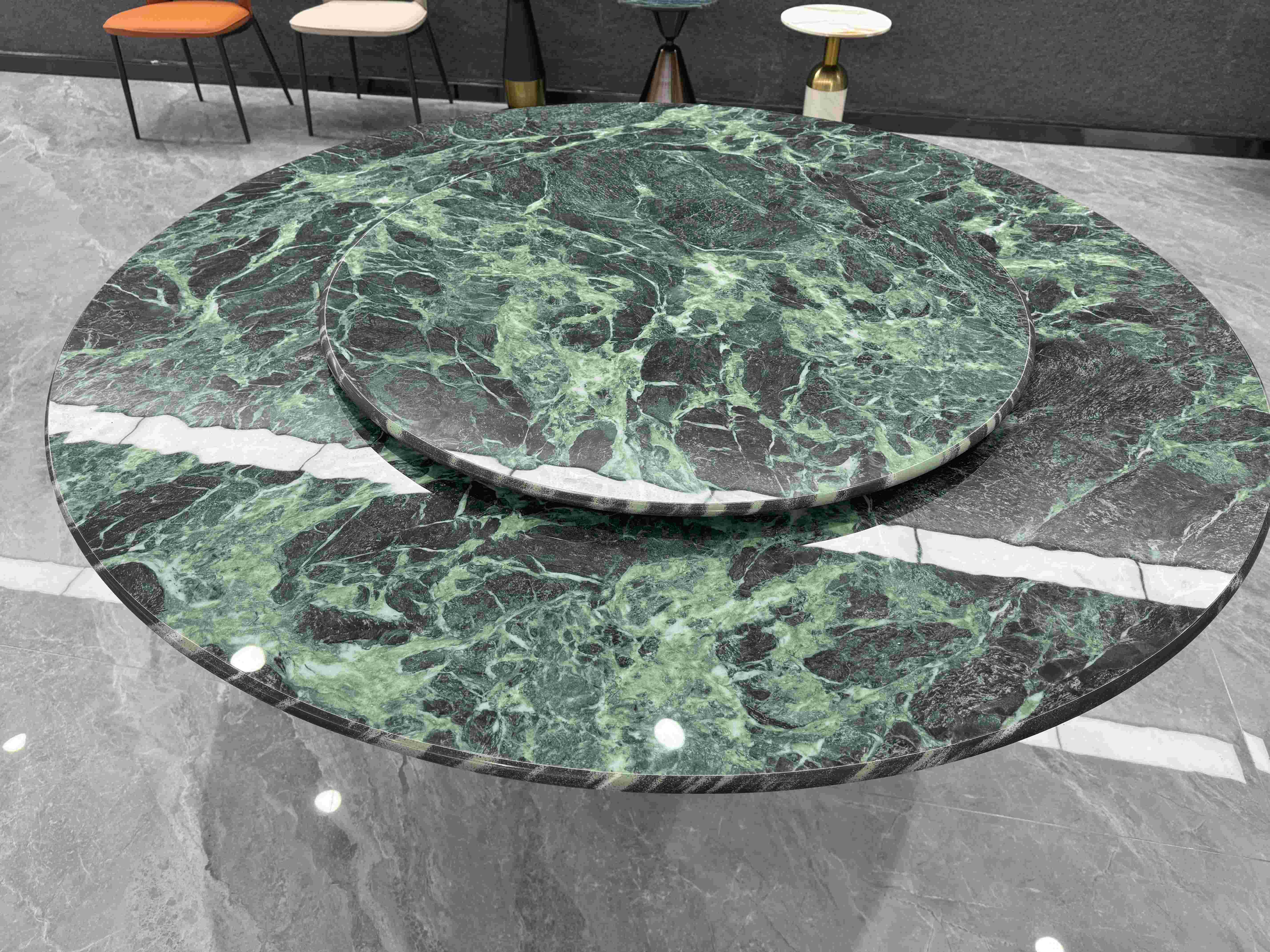 Luxury natural marble surface Sintered stone dining table customizable