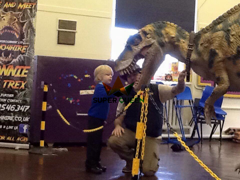 Walking Dinosaur Baby Ronnie is popular in Swansea,Uk . The dinosaur ...