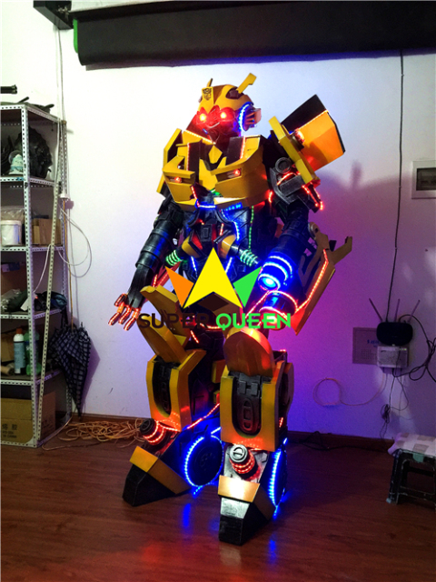 2023 Cosplay Led Lights Robot Costume for Night Club Transformer ...