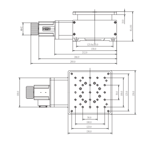 LDTDS- 20QV Series Motorized Vertical Stage with wedge-type lifting ...