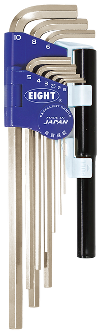 Hex Key Wrench 9-Piece Double Decker Type Holder Set With Extension ...