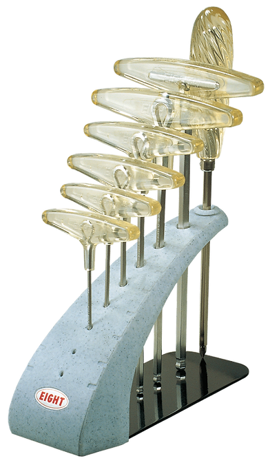 Taper Head Plastic T-Handle Hex Key Wrench Standard Length With ...