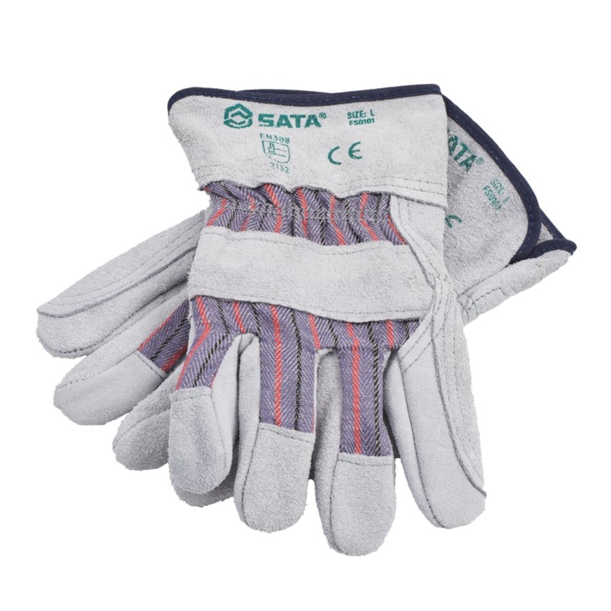 Economic Half Leather Gloves (L) FS0101,Safety & Protection Supplies