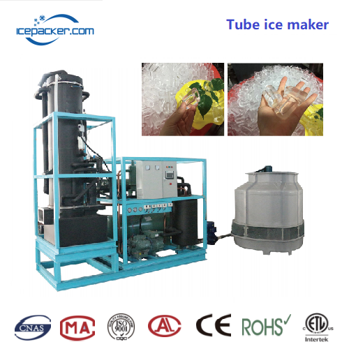 Tube ice making machine, Ice tube maker machine