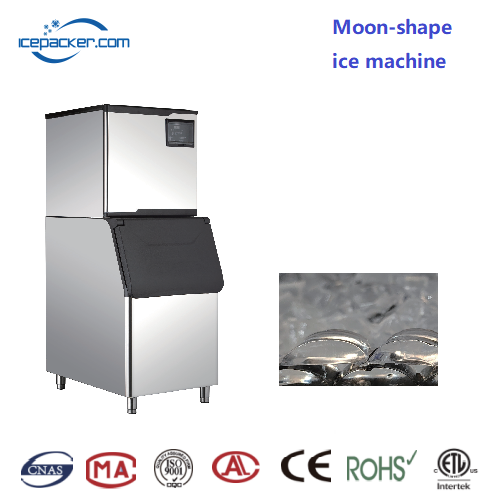 Crescent ice making machine, Cube ice maker machine