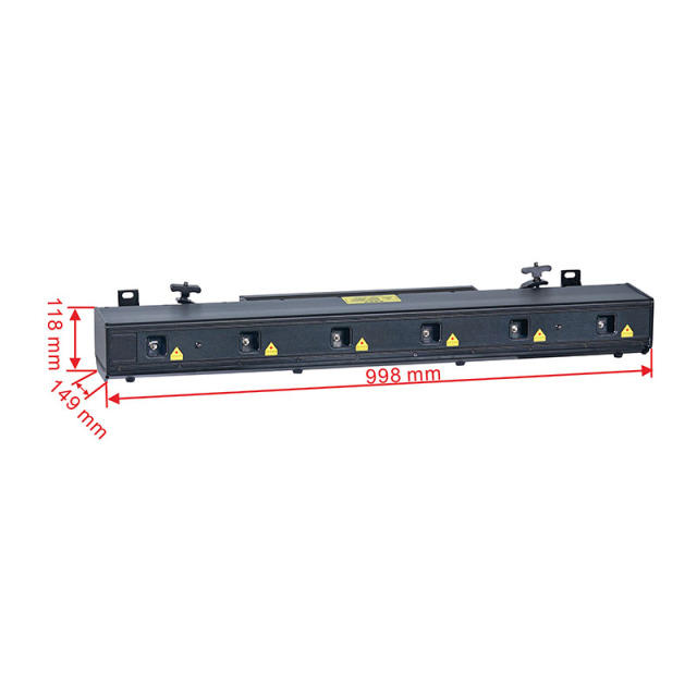 R6 12W 18W RGB Outdoor Animation Scan Six-Head Laser Bar - High ...