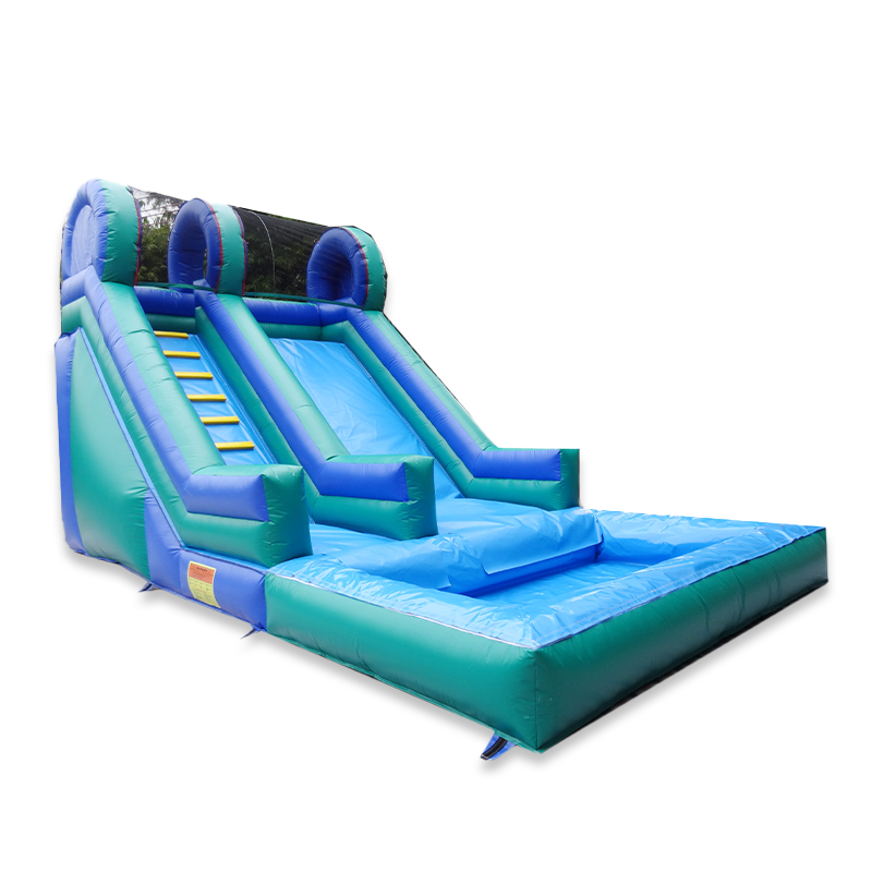 Adult inflatable slip slide with pool water for sale