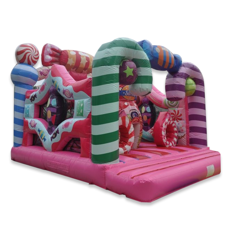 Home > Stock for Sale > sweets theme inflatable castle small house for ...