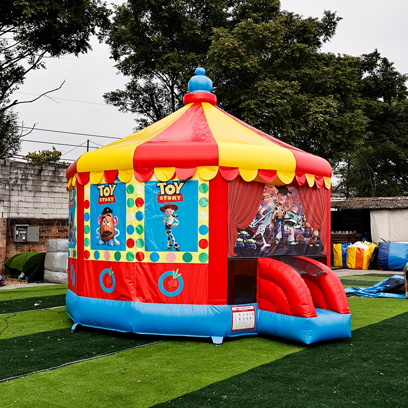 Commercial Carousel Inflatable Bounce House Inflatable Round Bouncer ...