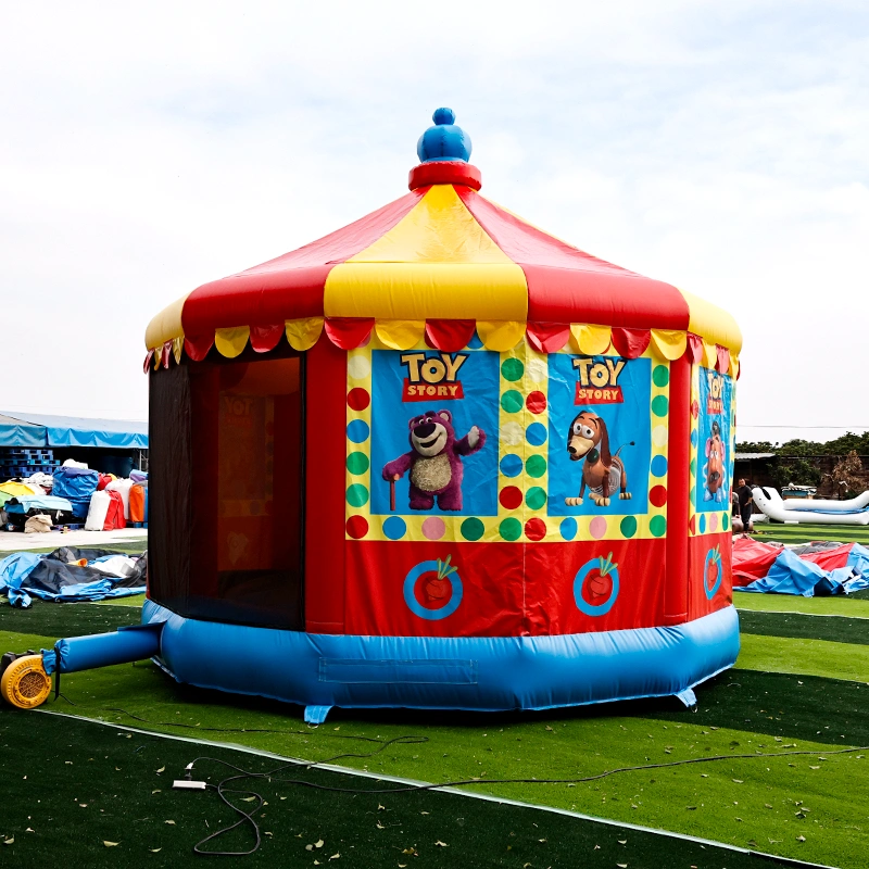 Commercial Carousel Inflatable Bounce House Inflatable Round Bouncer ...