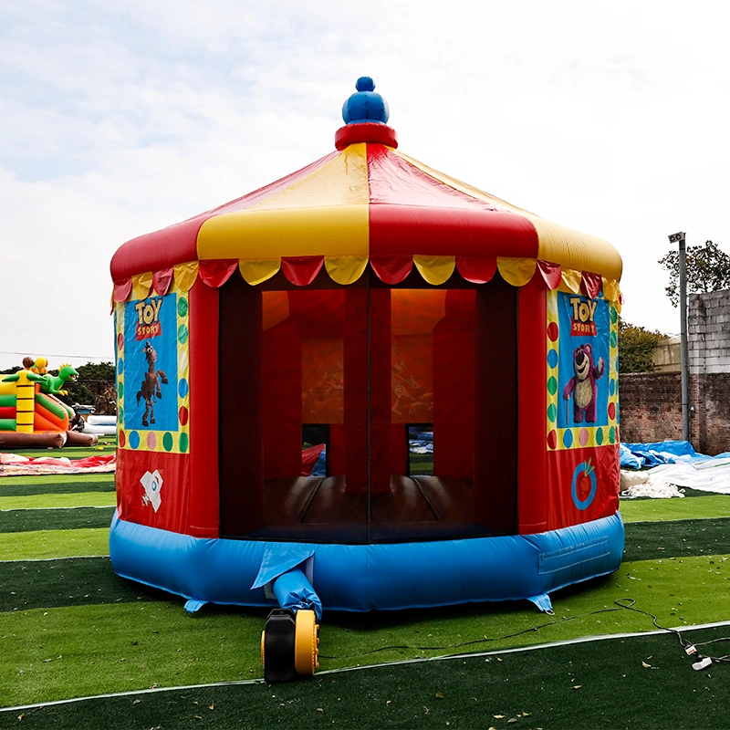 Commercial Carousel Inflatable Bounce House Inflatable Round Bouncer ...