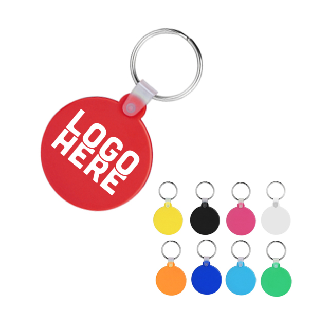 Round Soft PVC Keychain