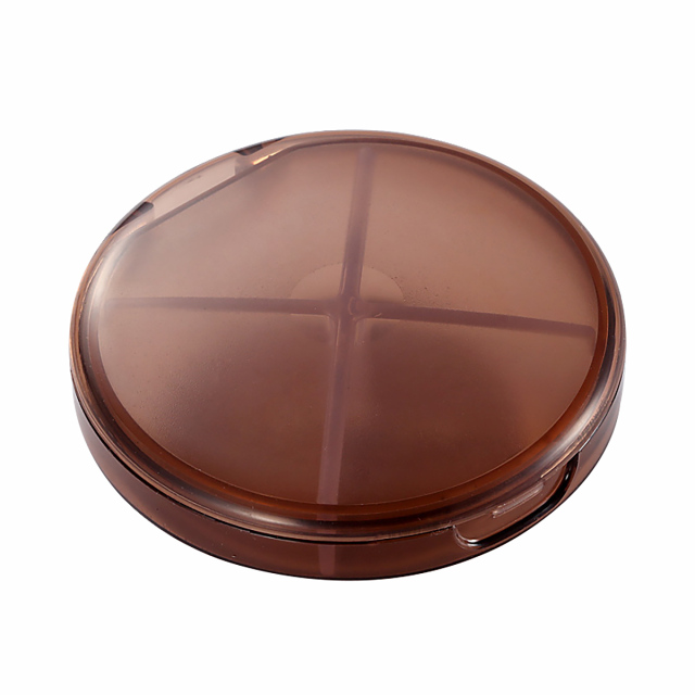 Round Pill Case w/ 4 Compartments