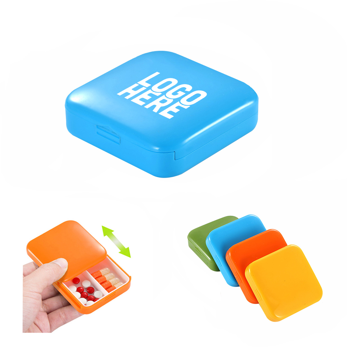 Slide Top Pill Box