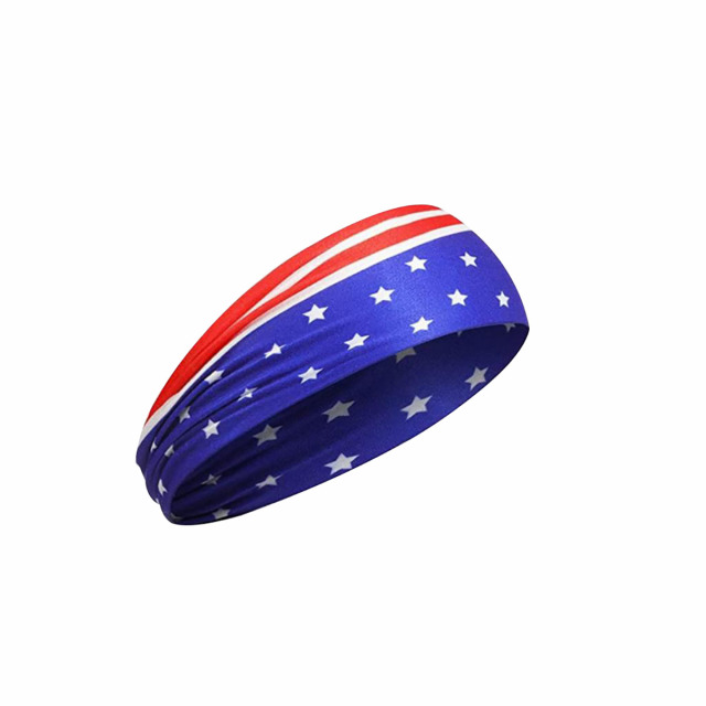 Wide USA Flag Headband