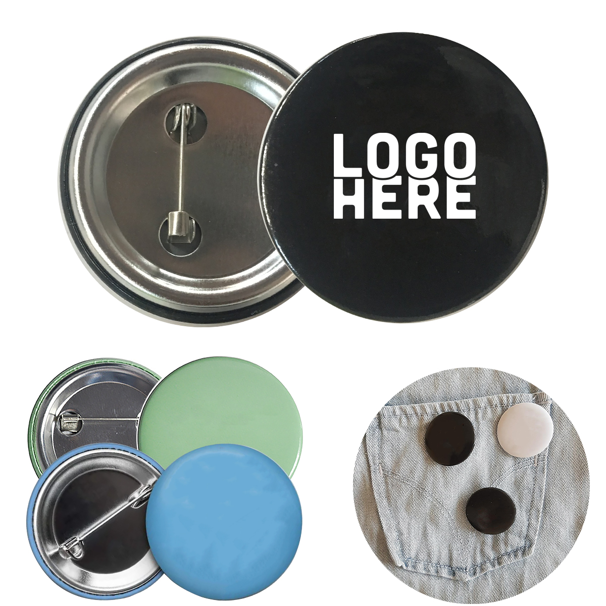 Recognition Metal Button Badges