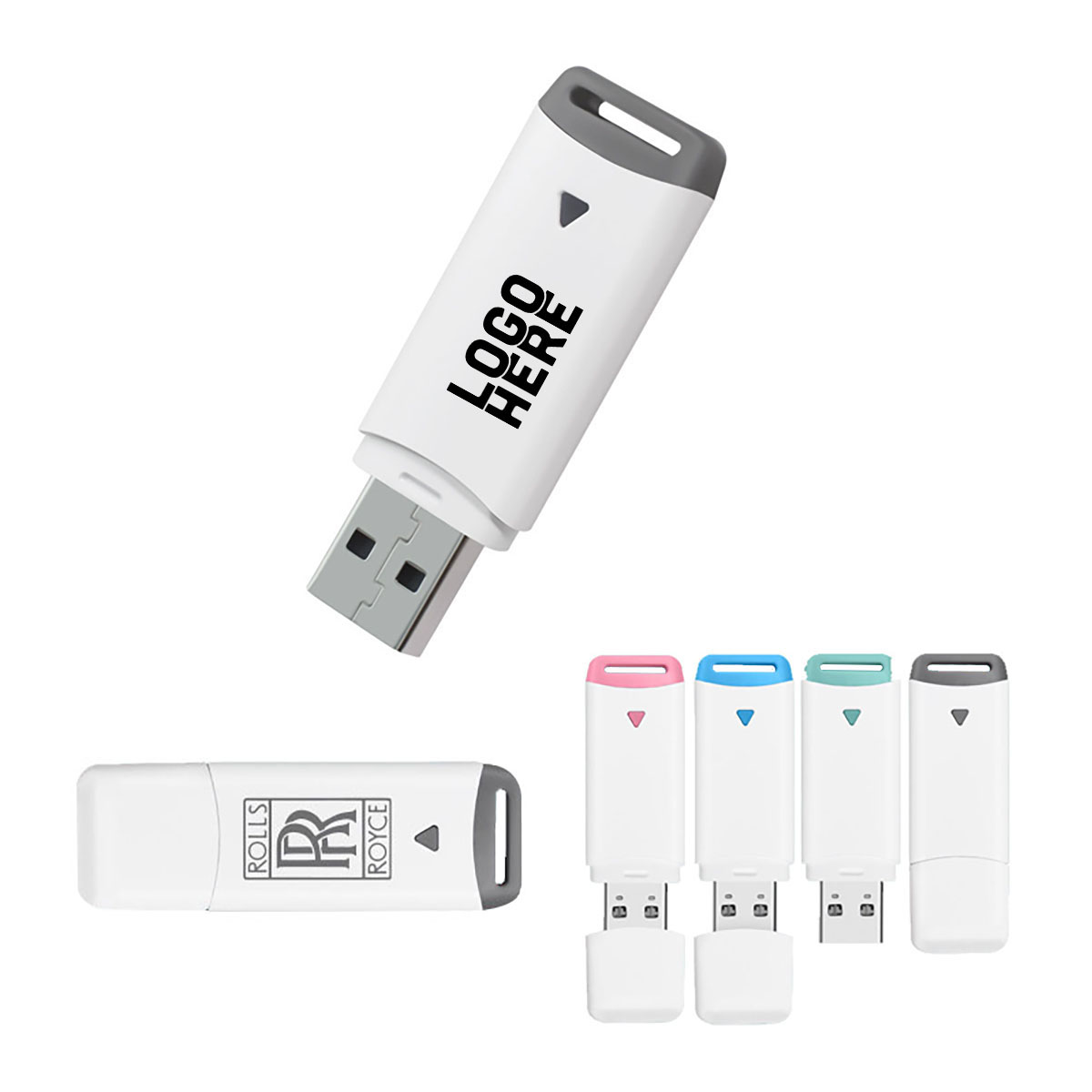 16GB Plastic USB Zip Drive