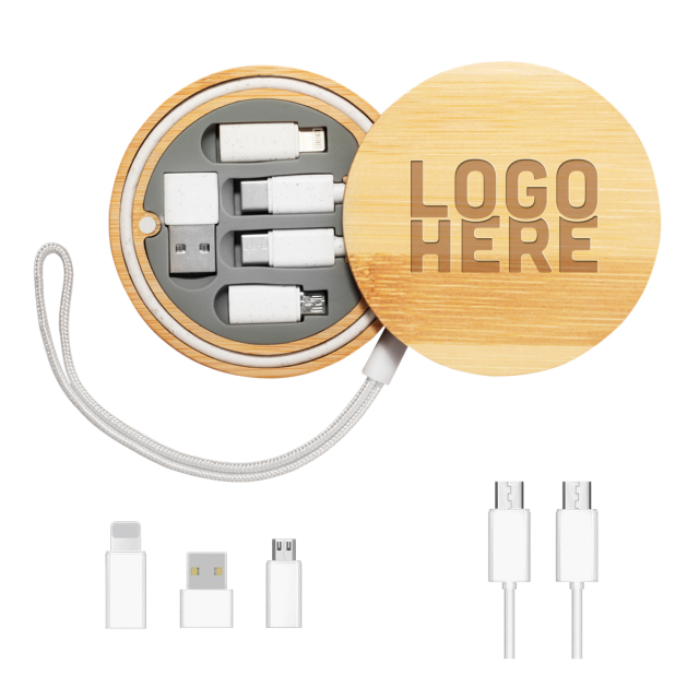Round Multi-Function Fast Charging Cable Kit