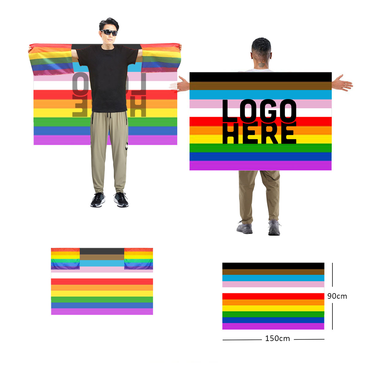 Inclusive Flag With Arm Sleeves