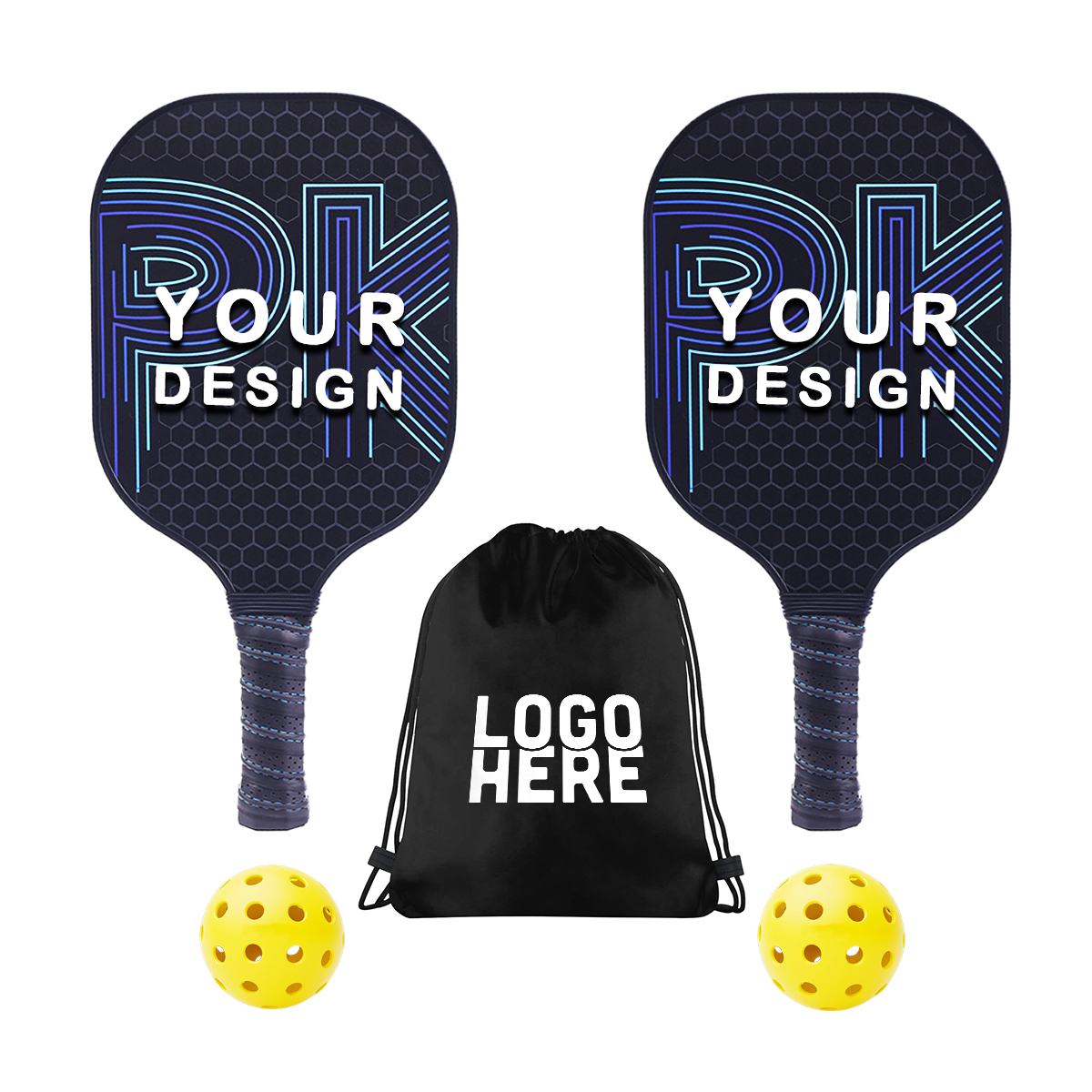 Full Color Pickleball Set