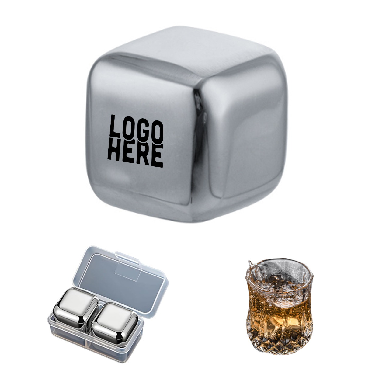 Stainless Steel Ice Cube Set
