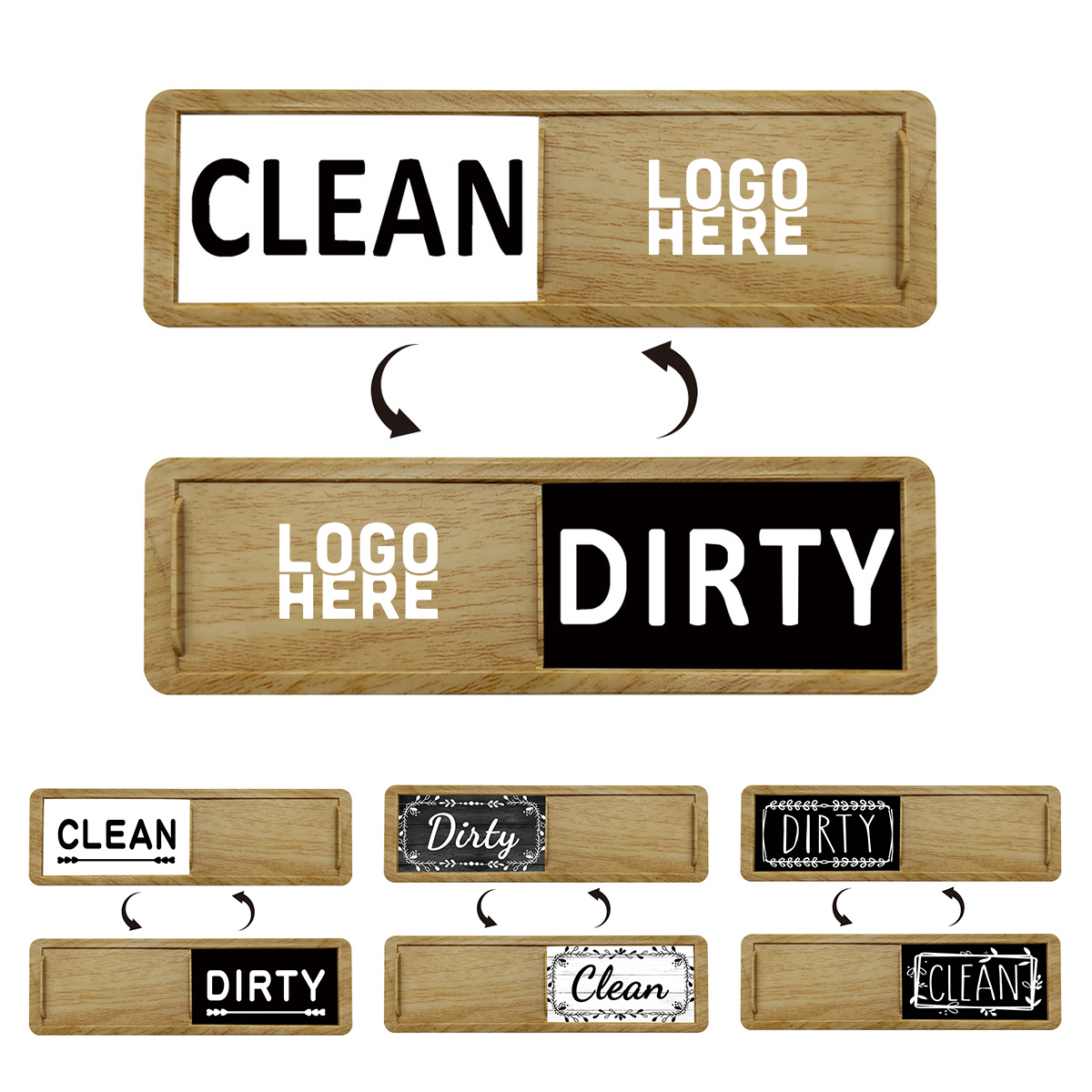 Dishwasher Magnet Clean Dirty Sign