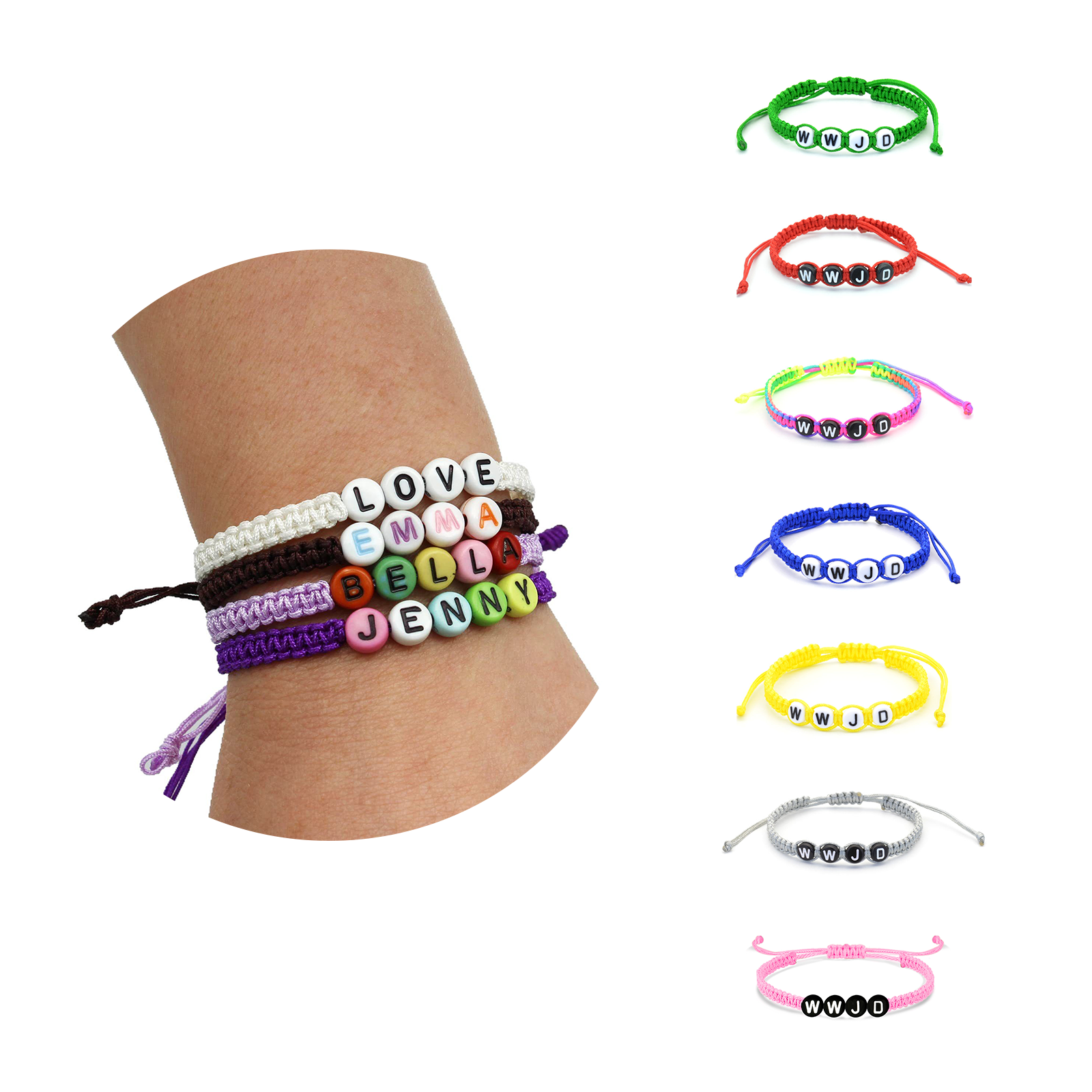 Alphabet Rope Wristband