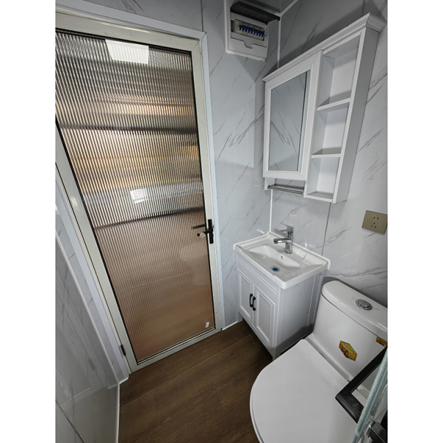 Wood Grain Exterior Cladding Expandable Container House