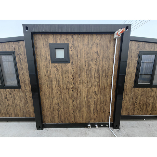 Wood Grain Exterior Cladding Expandable Container House