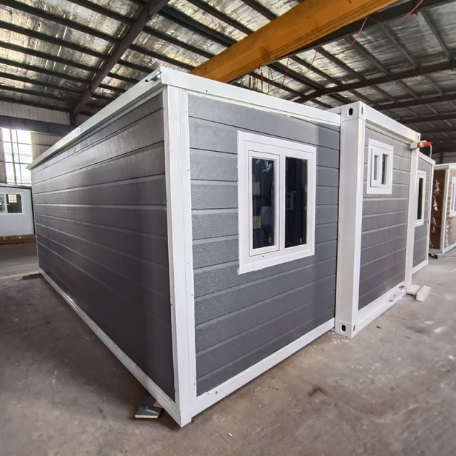 Gray Exterior Cladding Expandable Container House