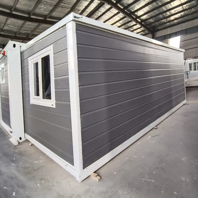 Gray Exterior Cladding Expandable Container House