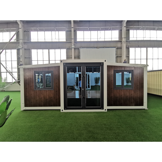 Wood Grain Exterior Cladding Expandable Container House