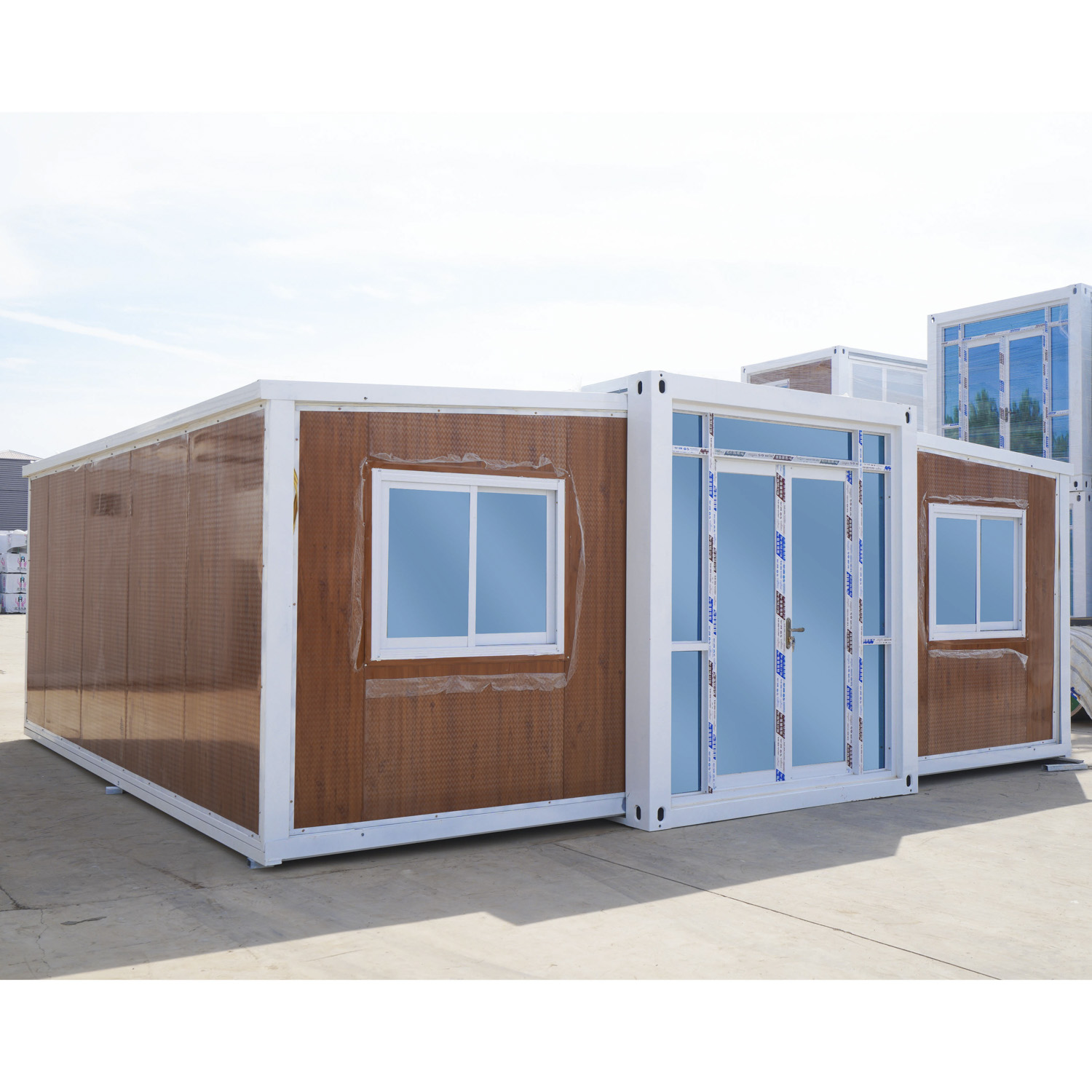 Wood Grain Prefabricated Container House